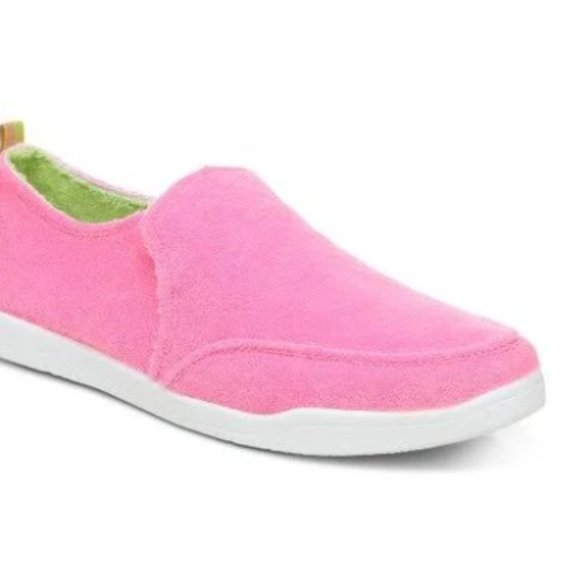 Vionic | Shoes | Vionic Beach Bubblegum Pink Terry Malibu Sneaker Women ...